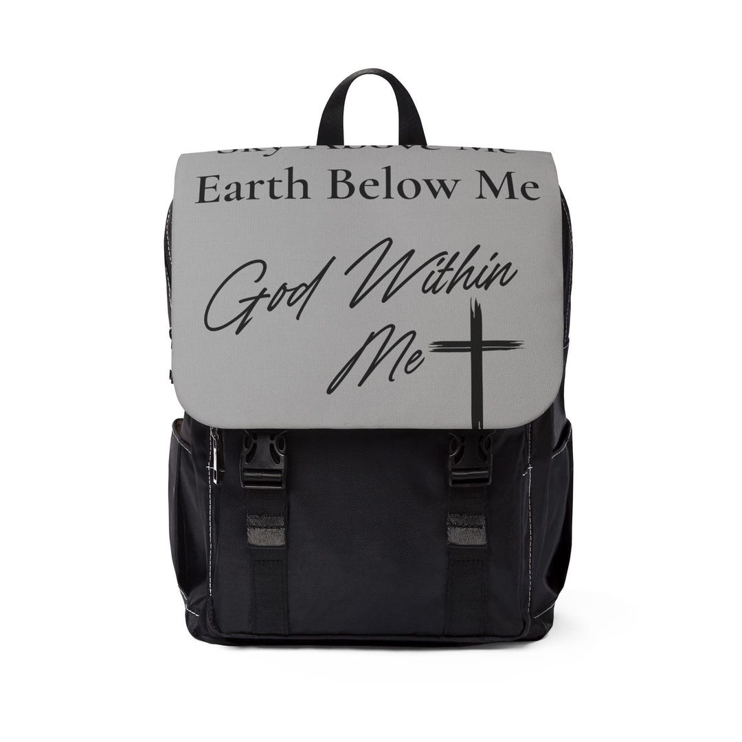 Christian Backpack, 'god Within Me' Design, Oxford Canvas Travel ...