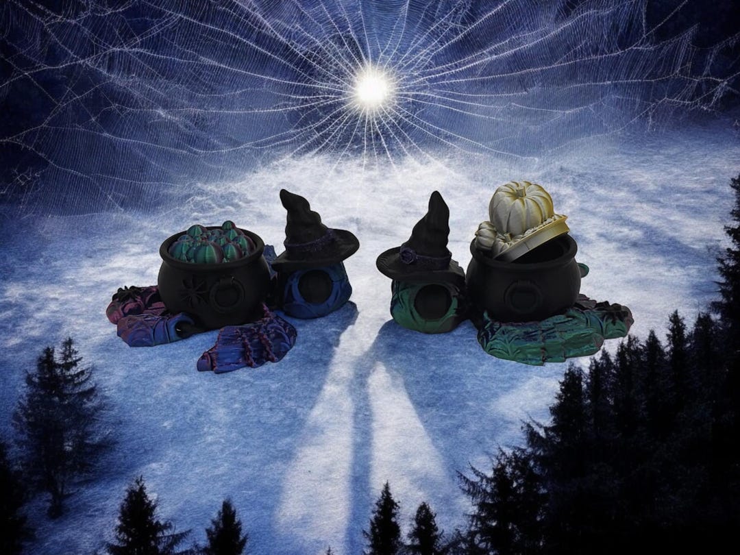 Halloween Witch Turtle 3d Printed Fidget Toy - Etsy