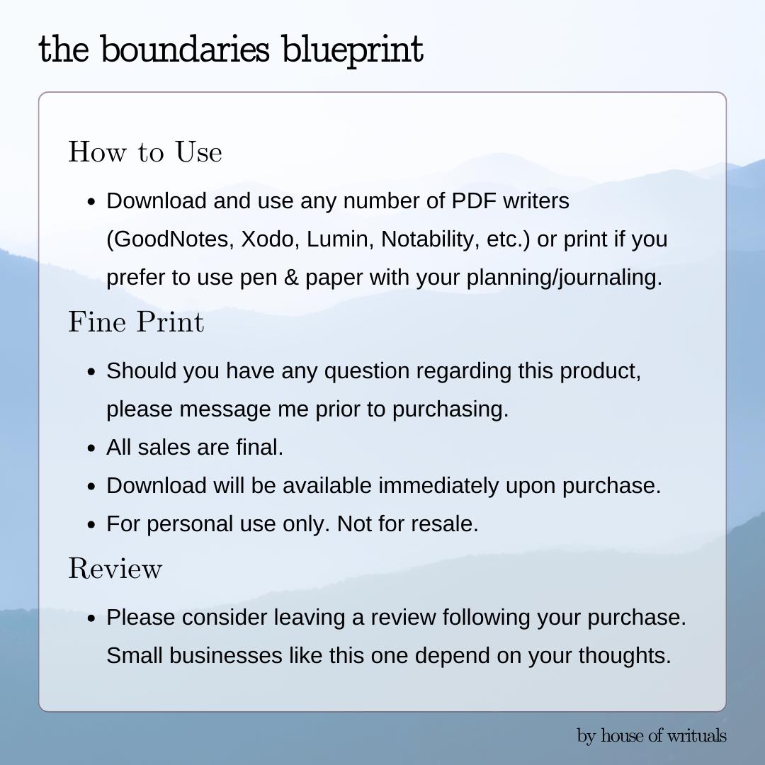 Setting Boundaries Guide | the Boundaries Blueprint | Personal ...
