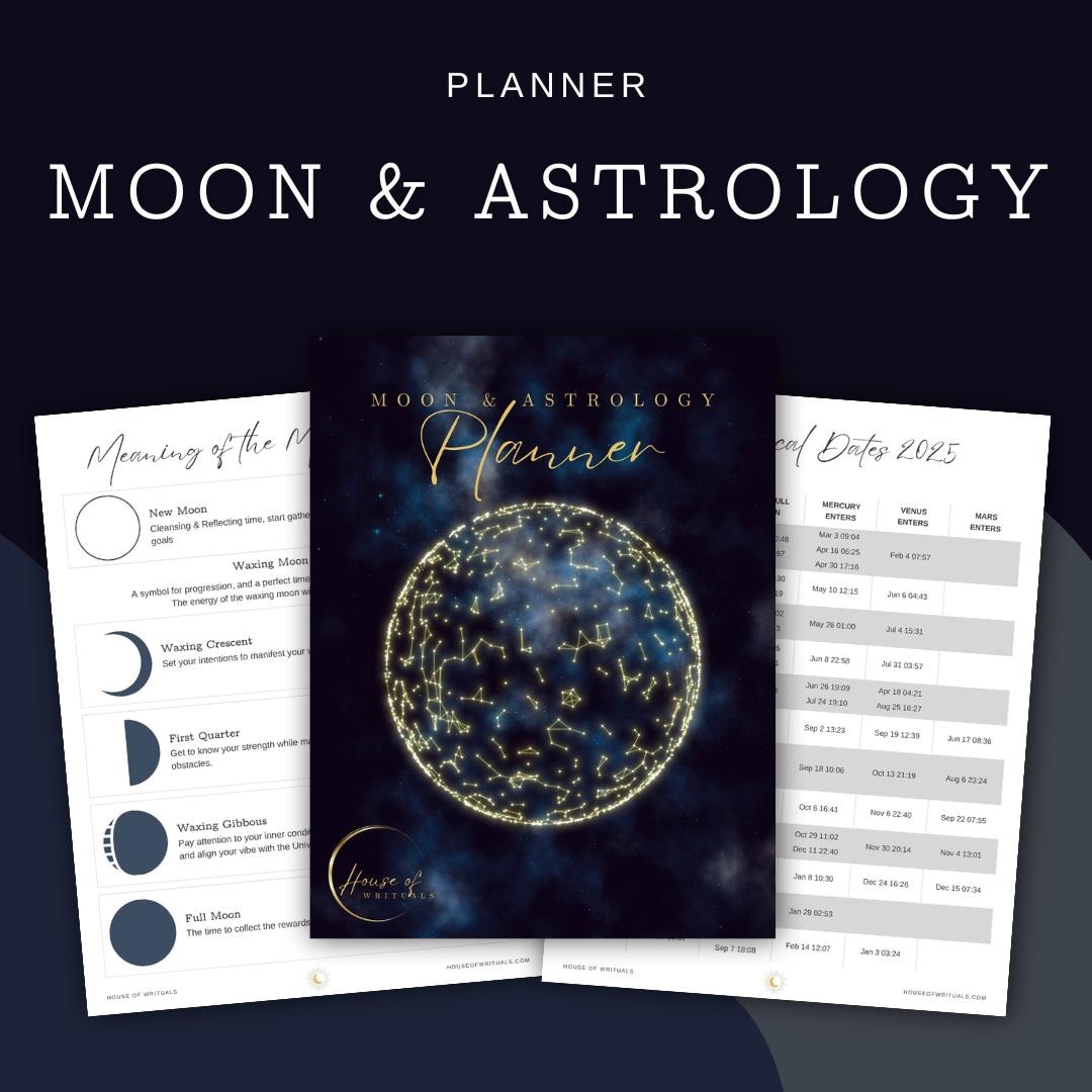 Moon & Astrology Planner | Moon Phases, Lunar Cycles, Zodiac Signs ...