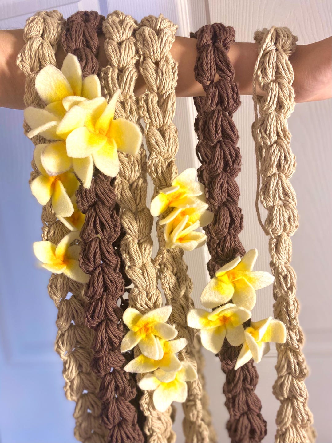 Crochet Yarn Lei Graduation Lei, Handcrafted Cotton Garland, Graduation ...