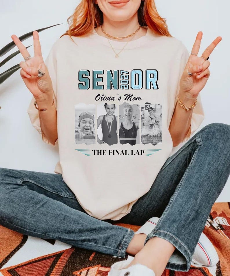 Custom Senior Swim Mom Shirt Template Senior Night Shirt Design PNG ...