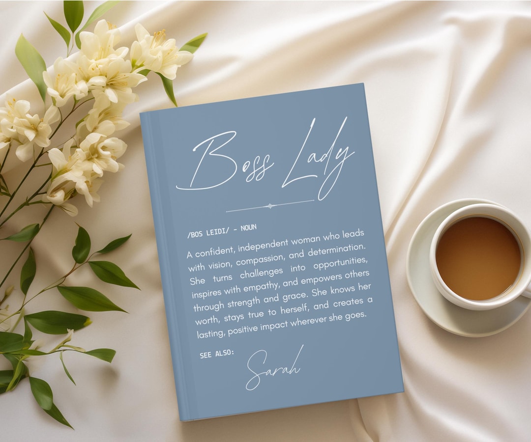 Custom Boss Lady Journal Gift for Coworker Boss Day Gifts for Female ...