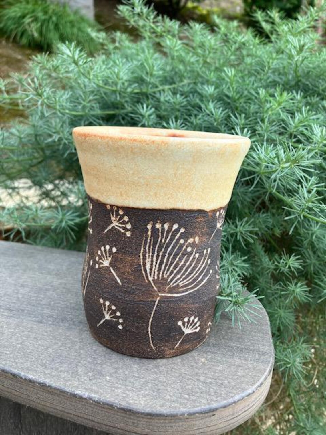 Dandelion Pottery Mug - Etsy