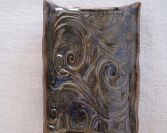 Handmade Ceramic Spoon Rest, Pottery Spoon Holder, Spoon Rest for ...