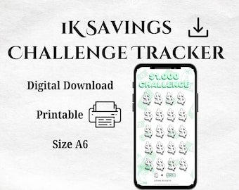 Printable 2k Savings Challenge | A6 | Digital Download - Etsy