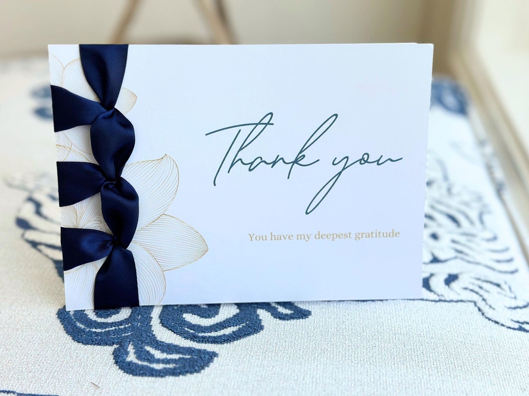 Custom Handmade Thank You Card - Personalized Gift, You Have My Deepest ...