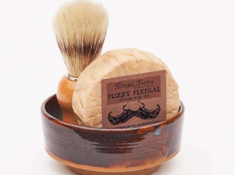 Old Fashioned Shave Set. Rich Earthy Brown. Father's Day | Etsy