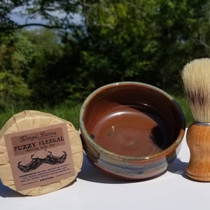 Shave Set. Ceramic Shaving Mugs. Pottery Shaving Bowls. Lather Bowl ...