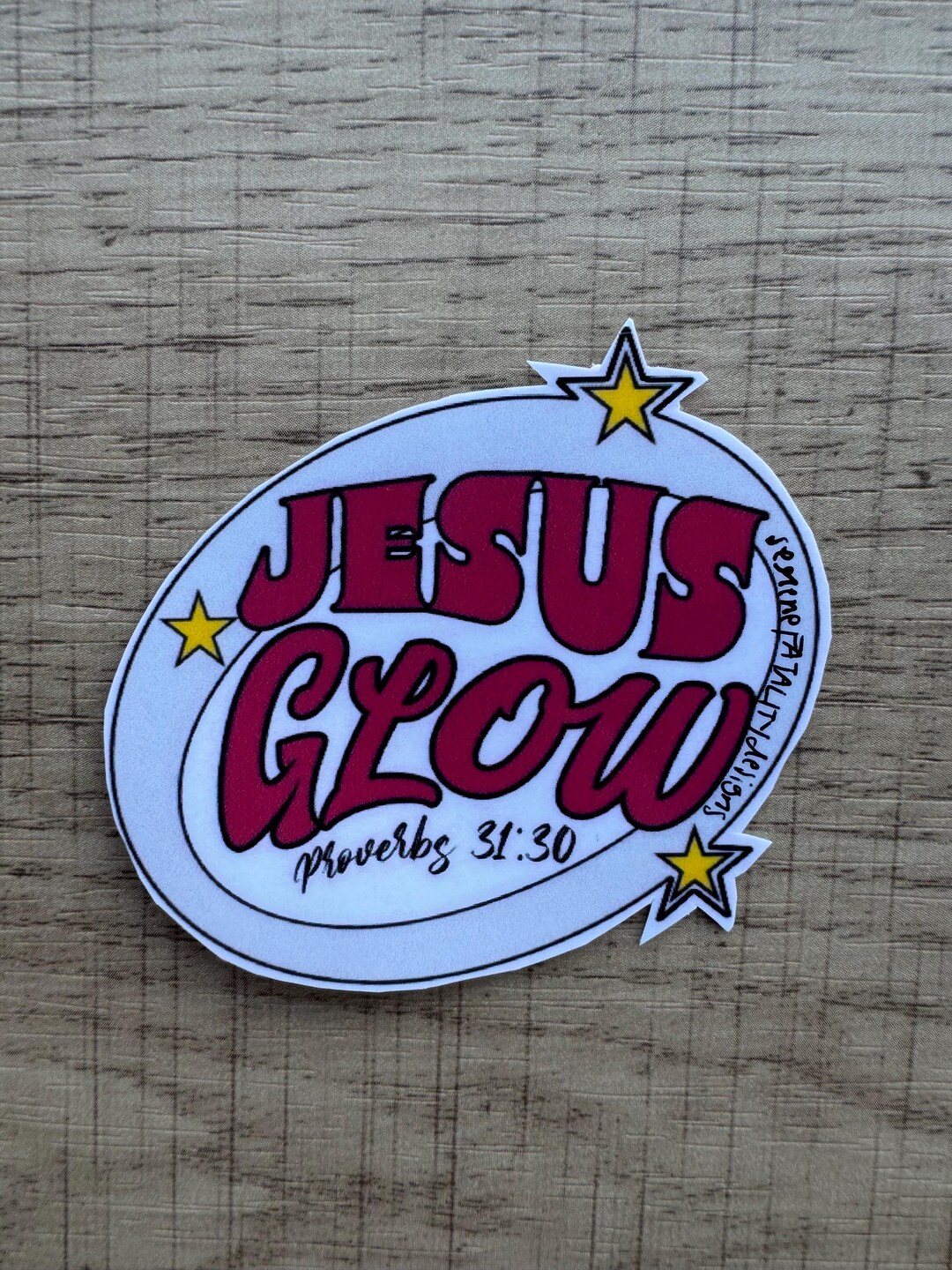 Jesus Glow Faith-based Sticker - Etsy