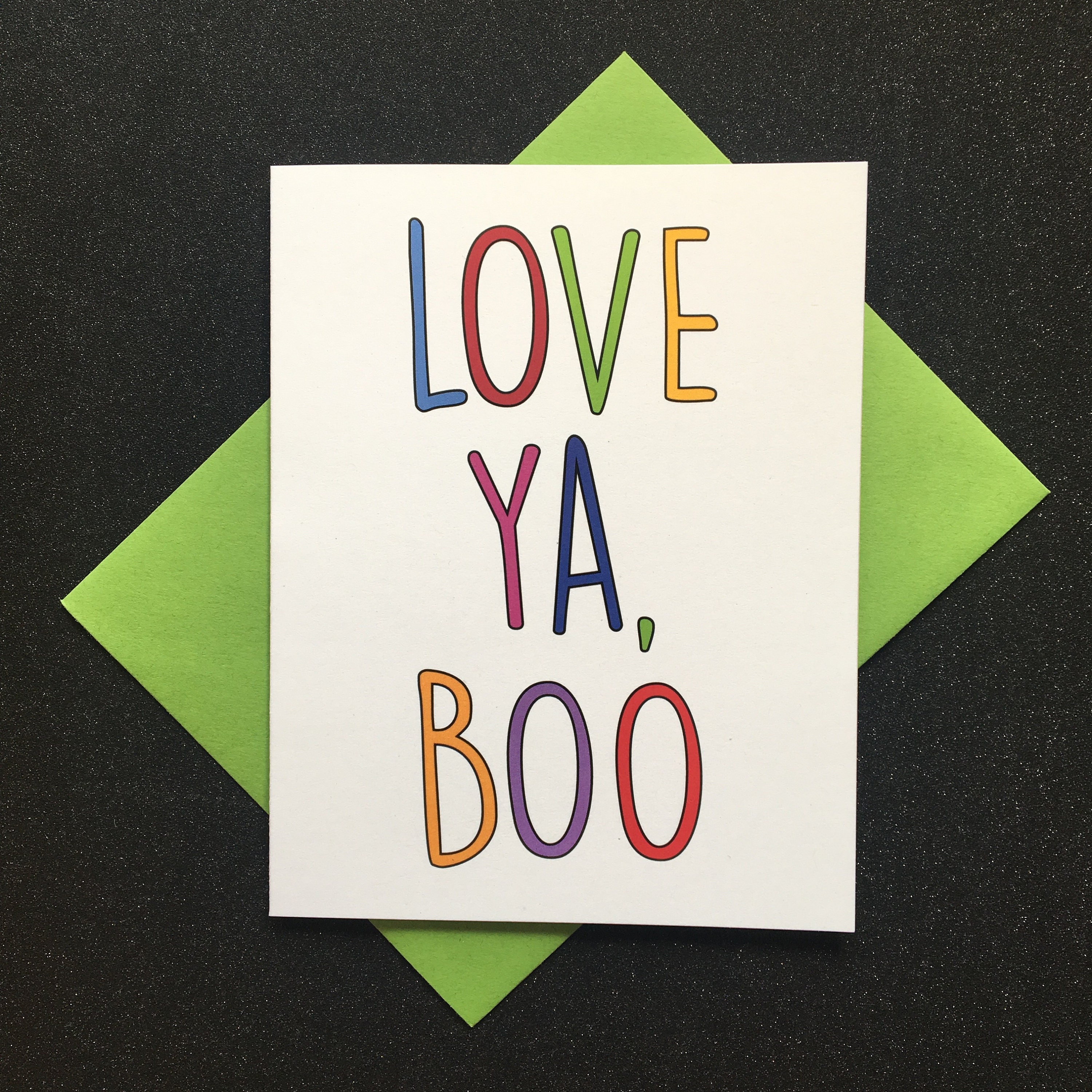 Love Ya, Boo I Love You Card, Anniversary Card, Just Because Card ...