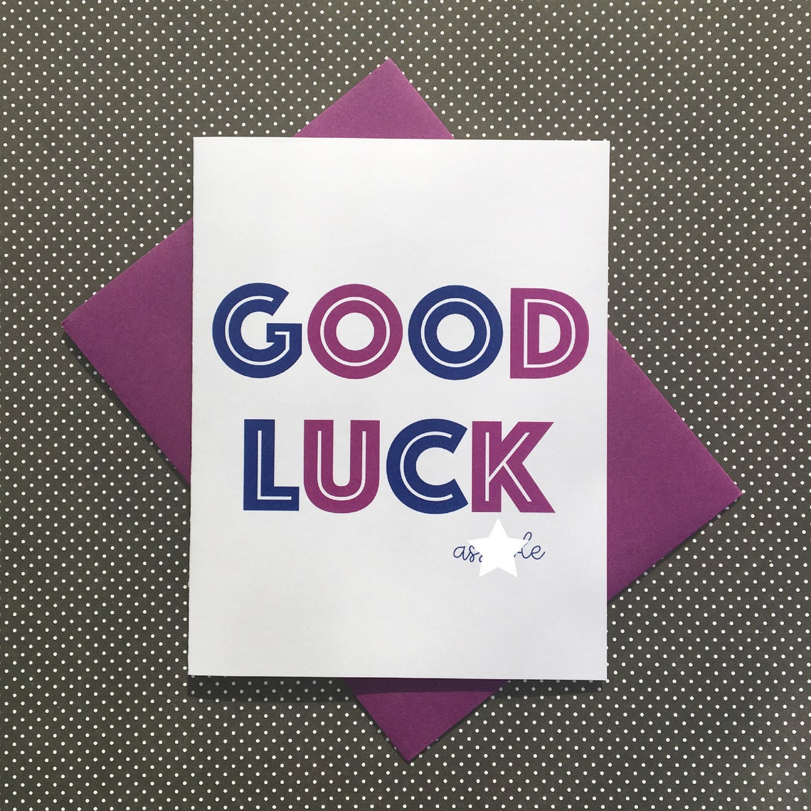 Good Luck Ahole Greeting Card Good Luck Card New Job - Etsy