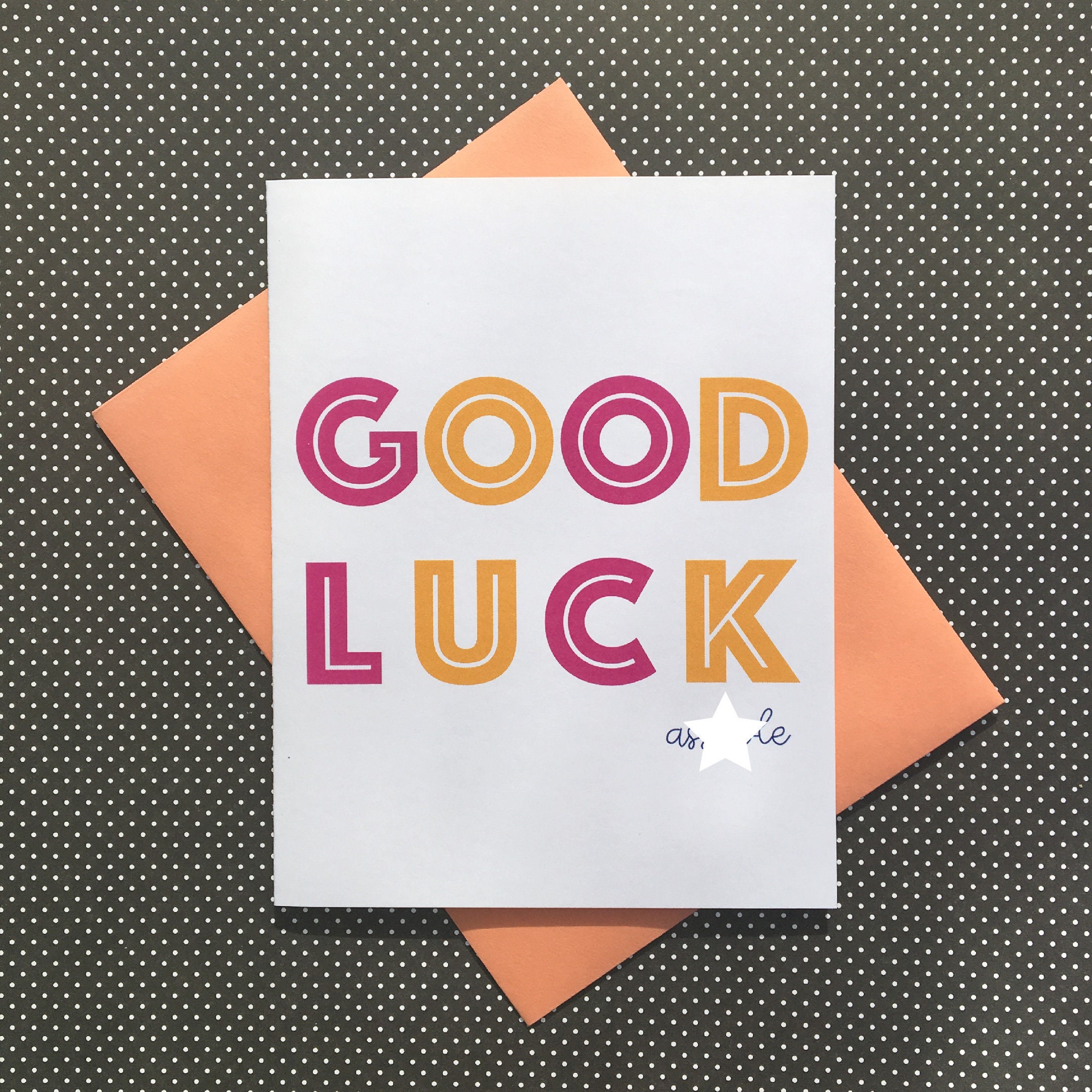 Good Luck Ahole Greeting Card Good Luck Card New Job - Etsy