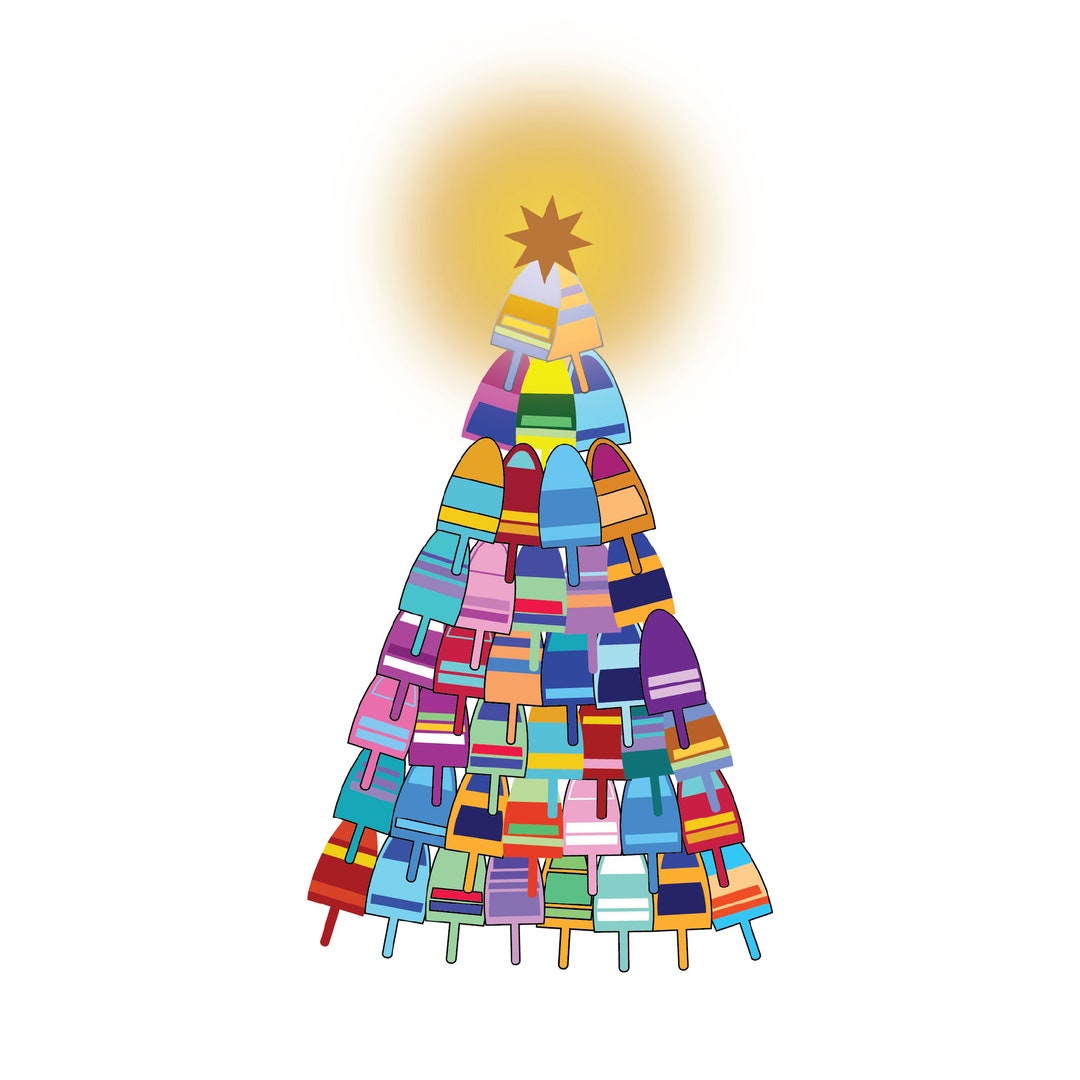 Lobster Buoy Tree 8x10 Digital Print - Etsy