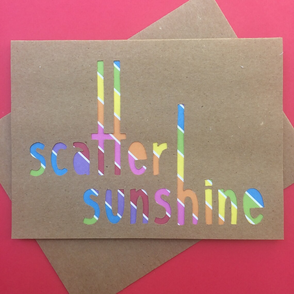 Scatter Sunshine Rainbow Greeting Card. Cheerful, Fun, Happy ...