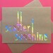 Scatter Sunshine Rainbow Greeting Card. Cheerful, Fun, Happy ...