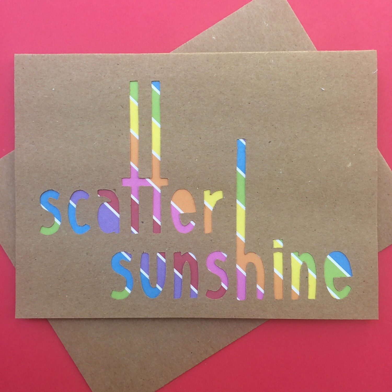 Scatter Sunshine Rainbow Greeting Card. Cheerful, Fun, Happy ...
