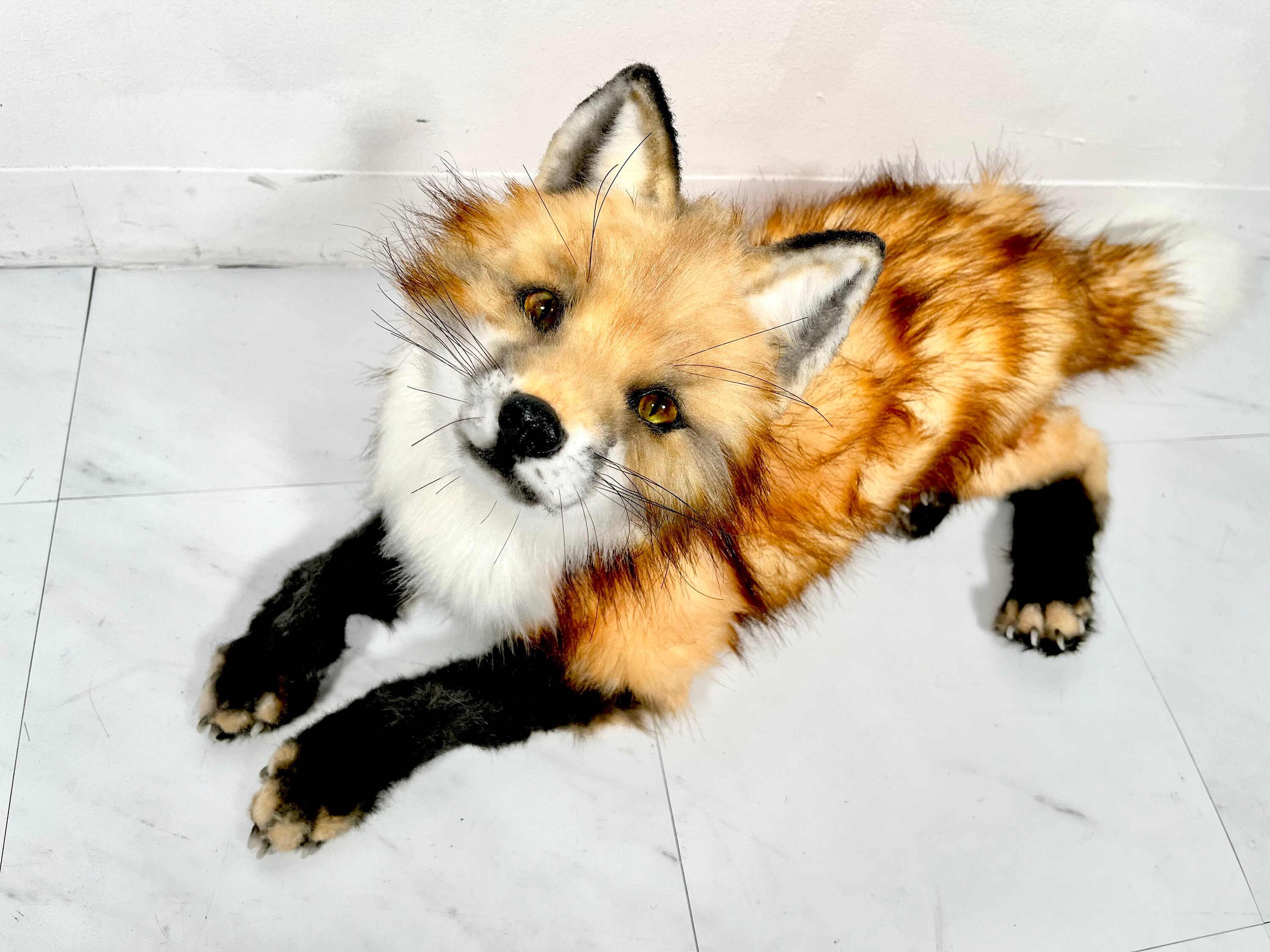 Fox Kitsune Poseable Art Doll Realistic Toy Life-size Animal Replica ...