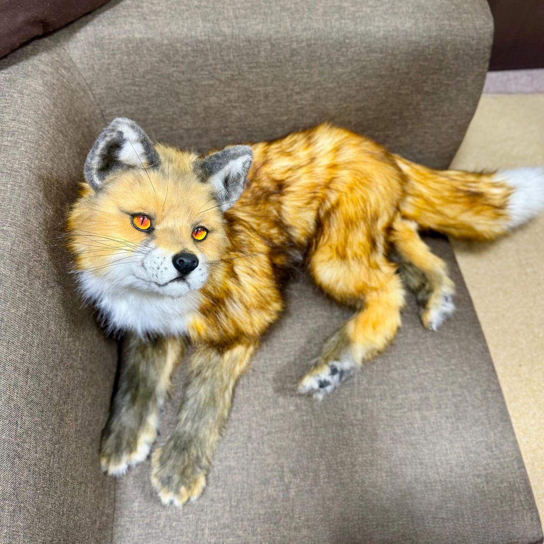 MADE TO ORDER Fox Kitsune Poseable Artdoll Realistic Toy Life-size ...