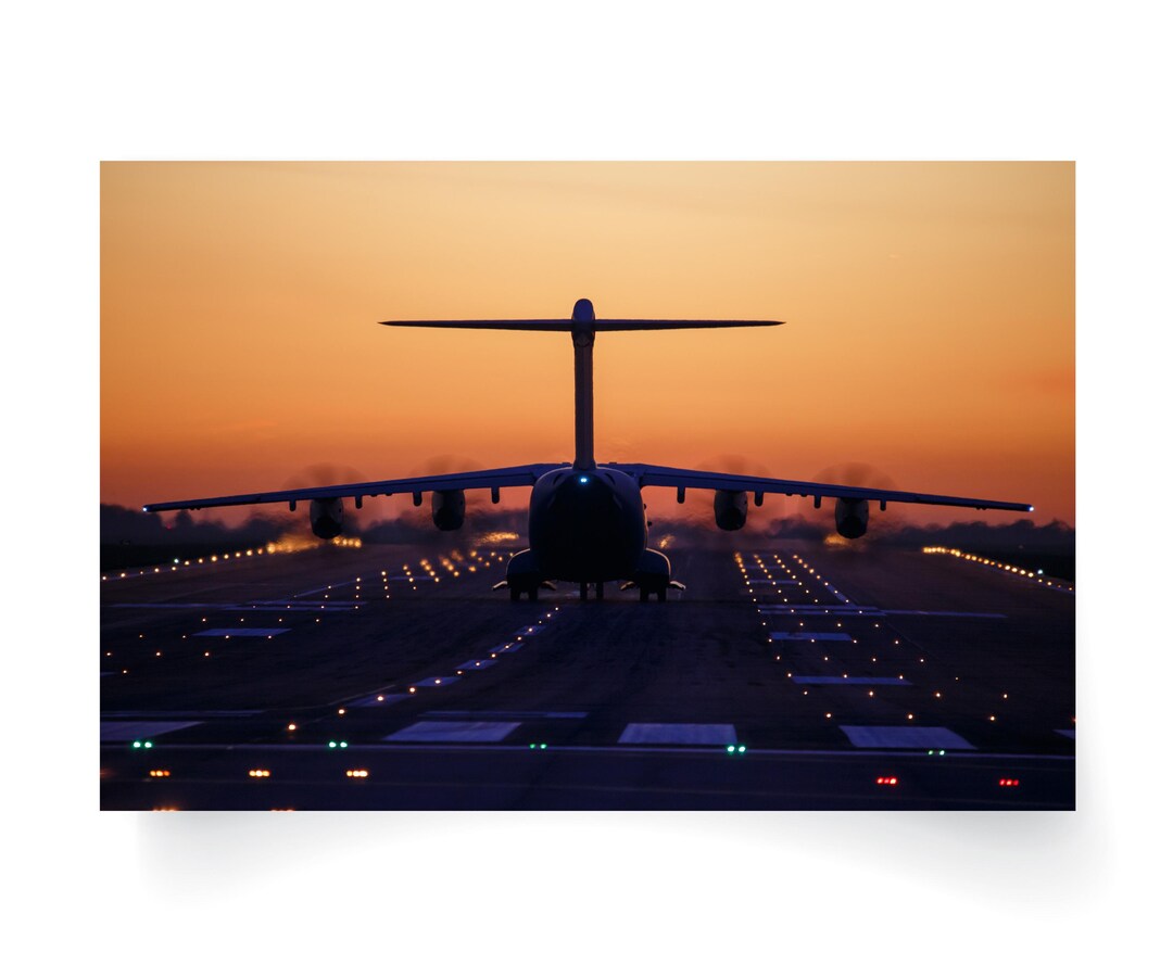 Airbus A400M Sunset Photo Poster Print Wall Art Photograph - Etsy