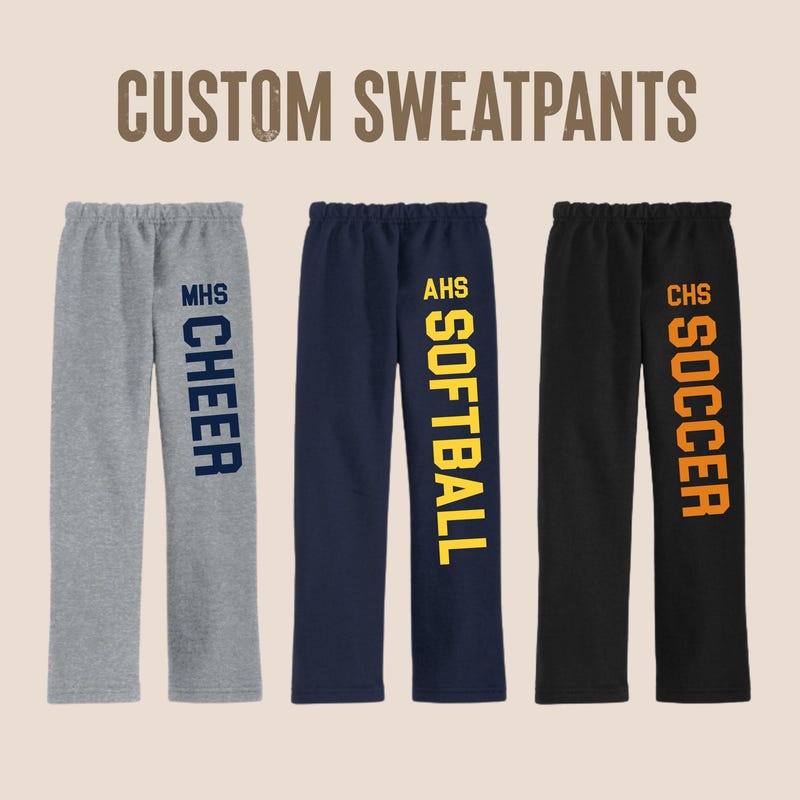 Sweatpants With Writing on The - Etsy