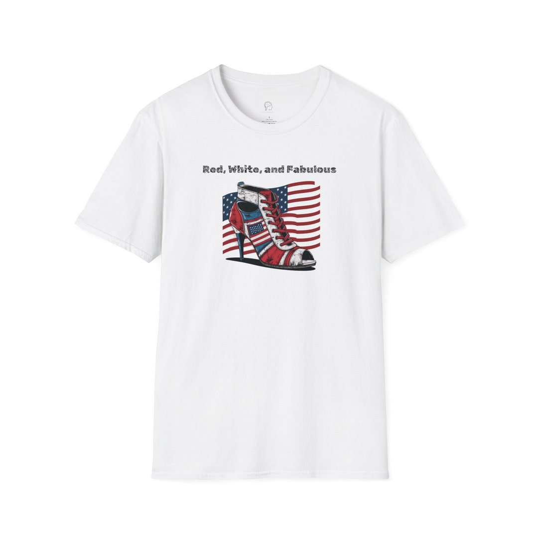 Red, White, and Fabulous Flag T-shirt - Etsy