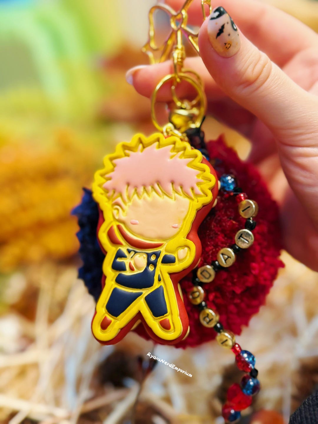 Yuji Itadori Anime Keychain Bag Clip | Jujutsu Kaisen Frostie Pals ...