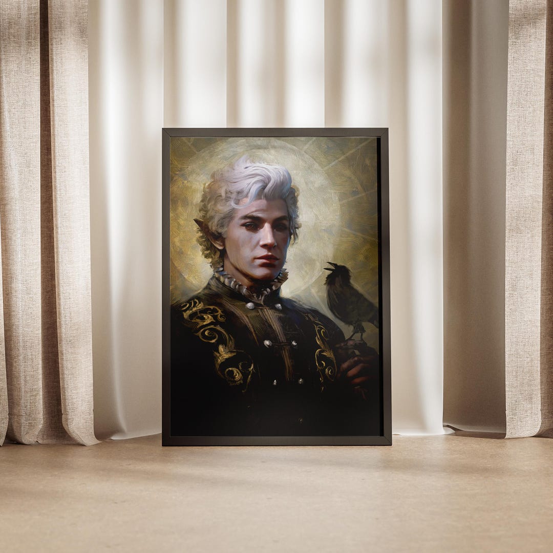 Astarion Art, Baldur's Gate 3 Canvas, Astarion Wall Decor, Astarion ...