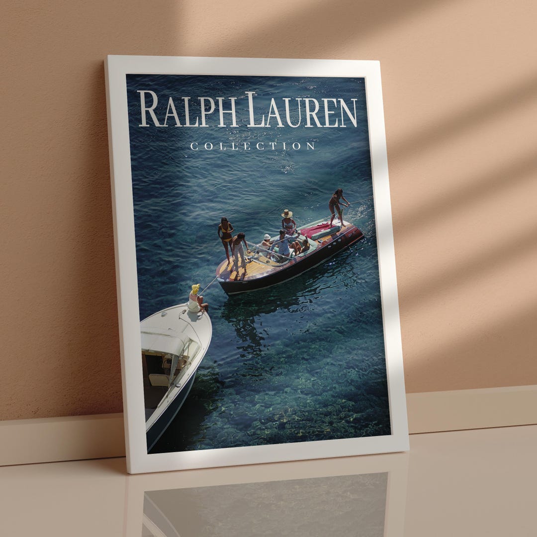 Fashion Magazine Poster, Trendy Wall Art, Ralph Lauren Poster, Ralph ...