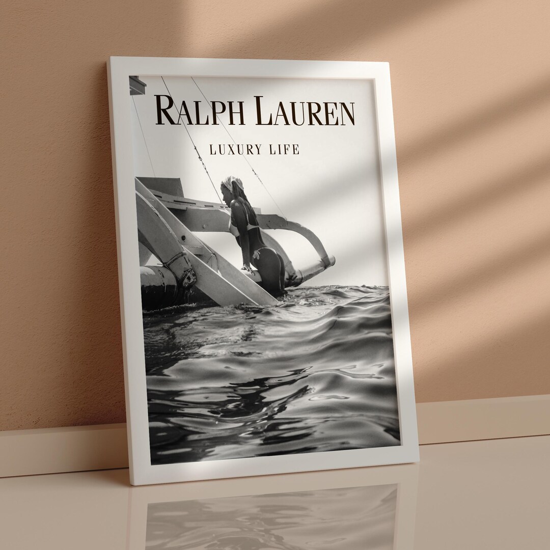Fashion Poster, Ralph Lauren Print, Ralph Lauren Poster, Trendy Wall ...