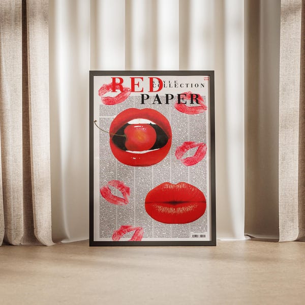 Lips Poster - Etsy