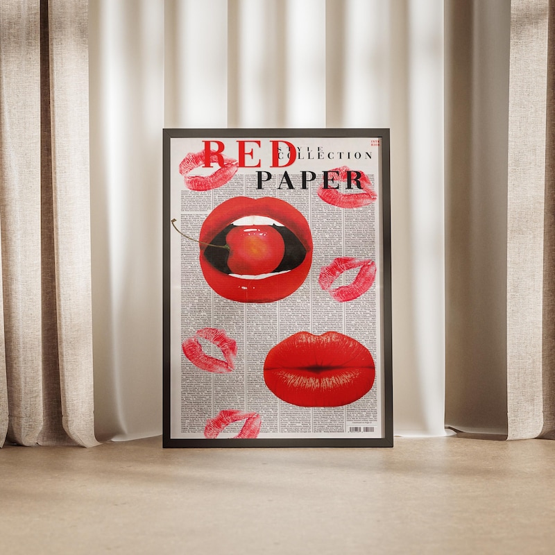 Lips Poster - Etsy