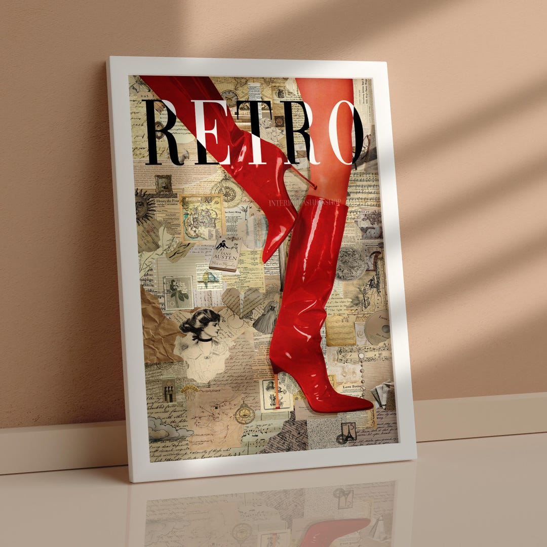 Fashion Magazine Poster, Retro Fashion Poster, Retro Poster, Retro ...