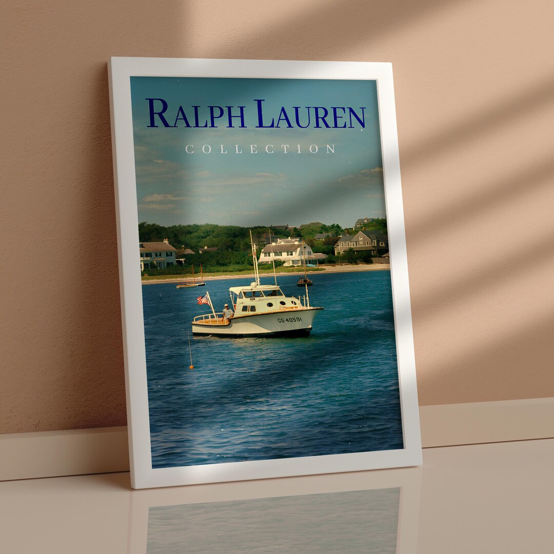 Vintage Fashion Poster, Ralph Lauren Poster, Trendy Wall Art, Vintage ...