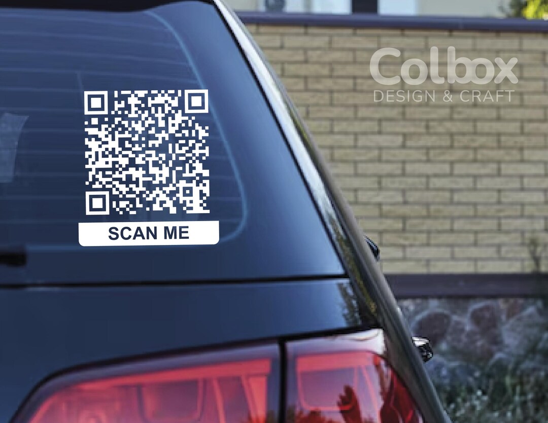 QR Vinyl, QR Stickers, Custom QR, Car Decals, Window Decals, QR ...