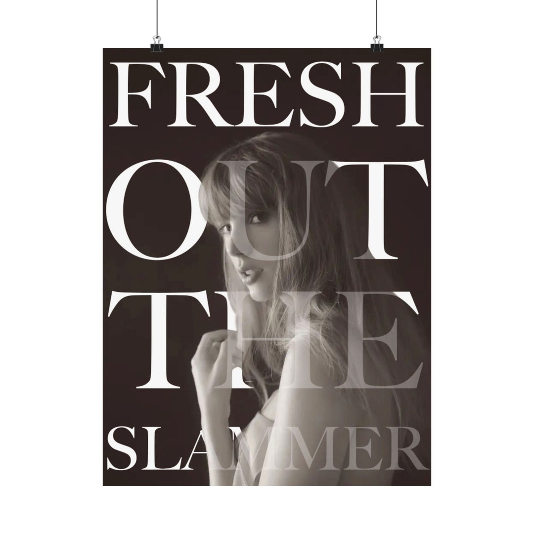 Taylor Swift TTPD Poster Fresh Out the Slammer - Etsy