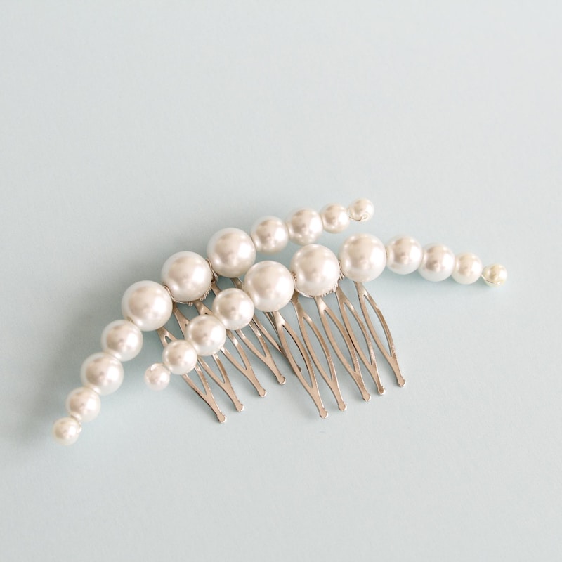 Pearl Hair Comb - Etsy