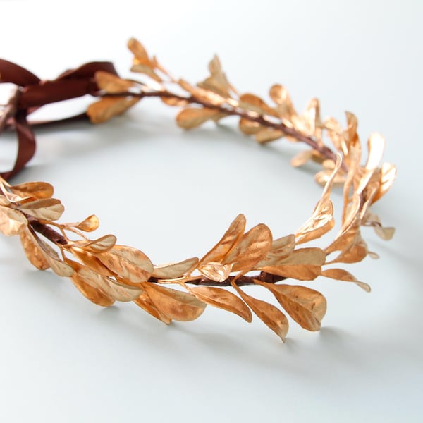 Gold Leaf Crown - Etsy