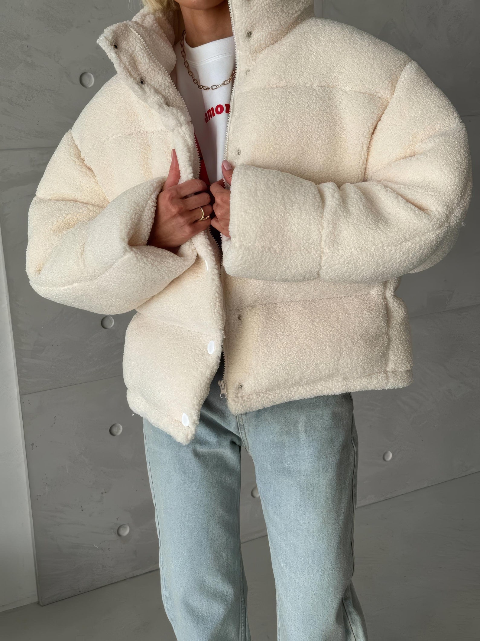 Oversize Sherpa Puffer Women, Long Women Jacket, Woman Parka, Teddy ...