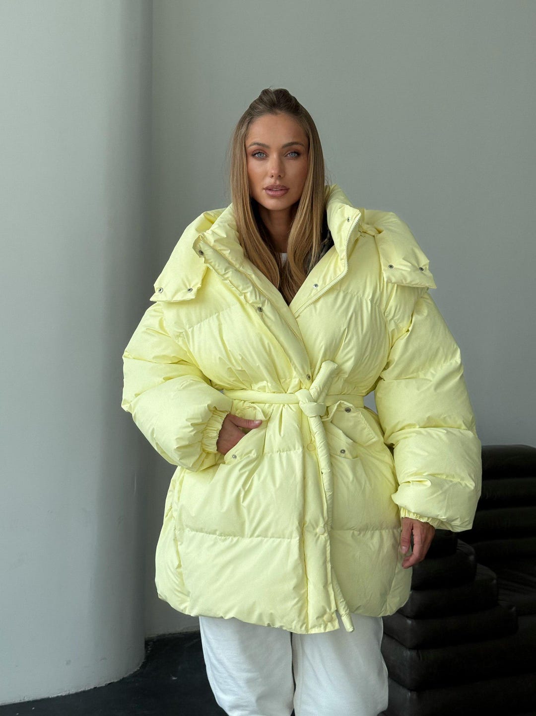Custom Jacket, Women Puffer, Black Quilted Puffer Jacket Women: Hooded ...