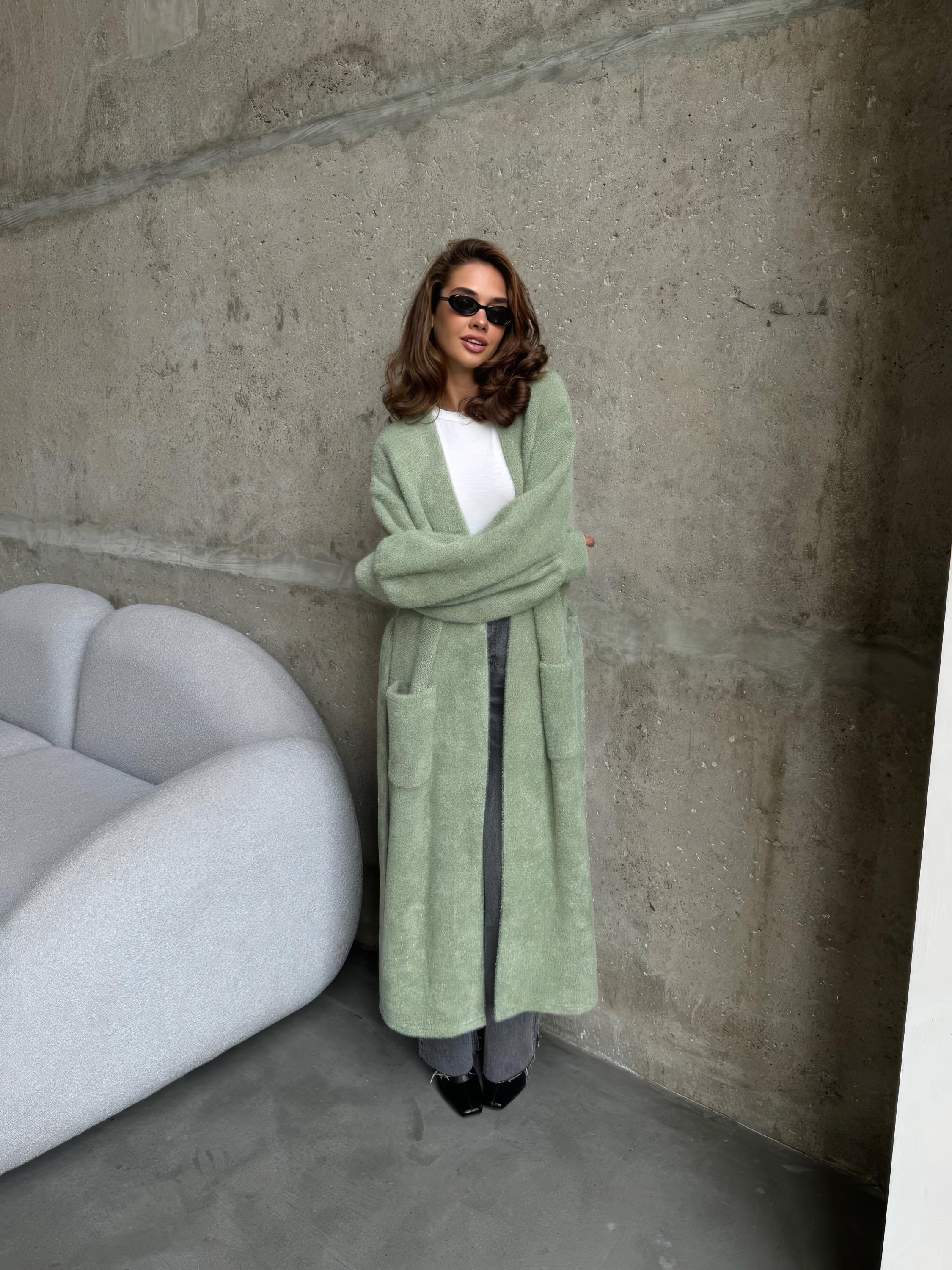 Oversized Knit Cardigan Trench, Belted Wool Jacket, Plus Size - Etsy