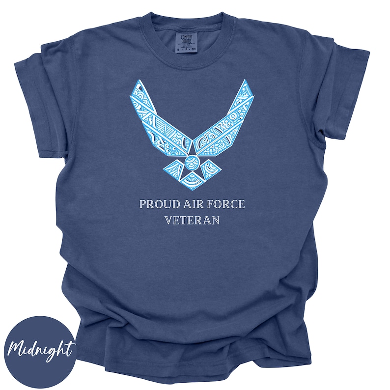 Proud Air Force Veteran T-shirt, Military Support Tee, Proud USAF Shirt ...