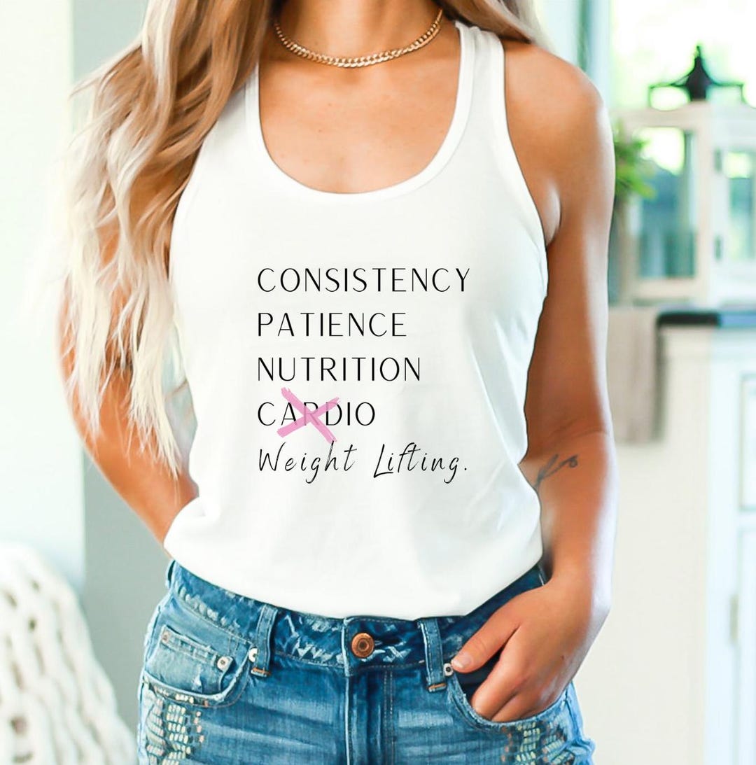 Consistency Tank Top, Women Who Lift Tank, Gift for Weightlifter, Gift ...