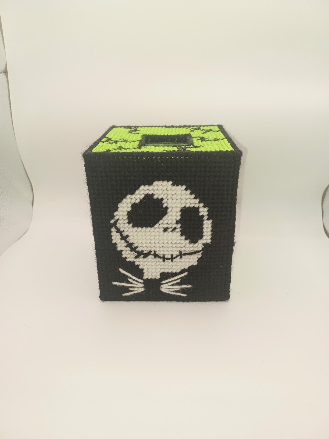Jack Skellington Tissue Box Cover Plastic Canvas, Great for Any Room ...