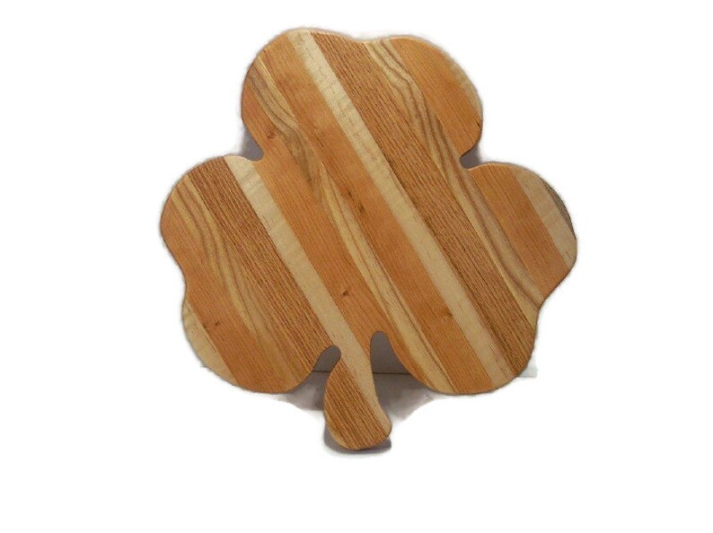 Charcuterie GIANT Shamrock Board, Cutting Board, 17 1/2" Handcrafted ...