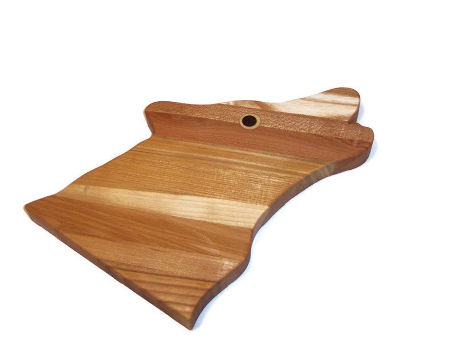 Howling Wolf Cutting Board Handcrafted From Mixed Hardwoods - Etsy