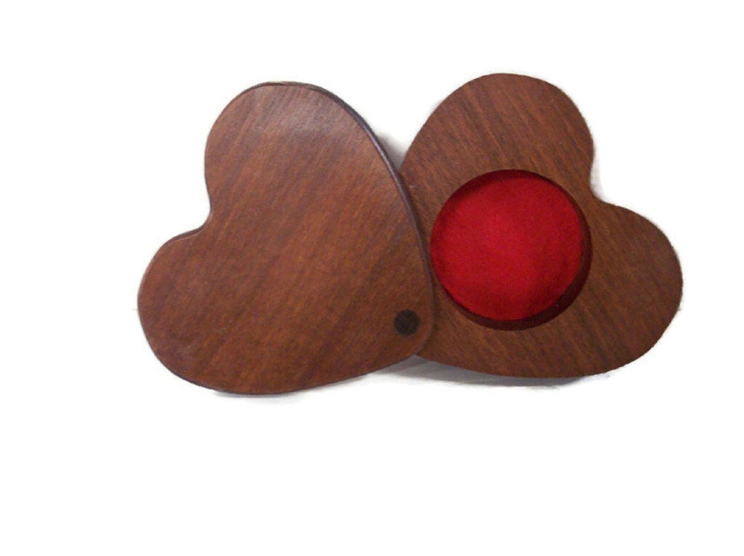 Wood Jewelry Box, HEART Treasure Box, Keepsake Box, Treasure Chest From ...