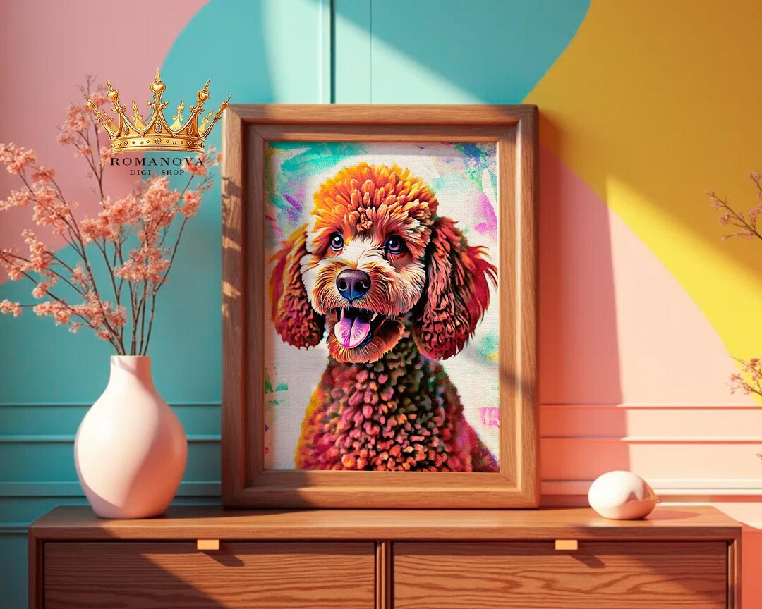 Pet Portrait Pop Art, Custom Colorful Portrait, Dog Portrait, Cat ...