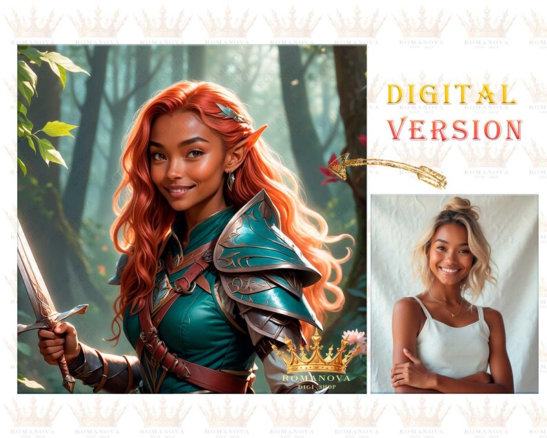 Fantasy Character Commission, Custom Dnd Portrait, Digital Art ...