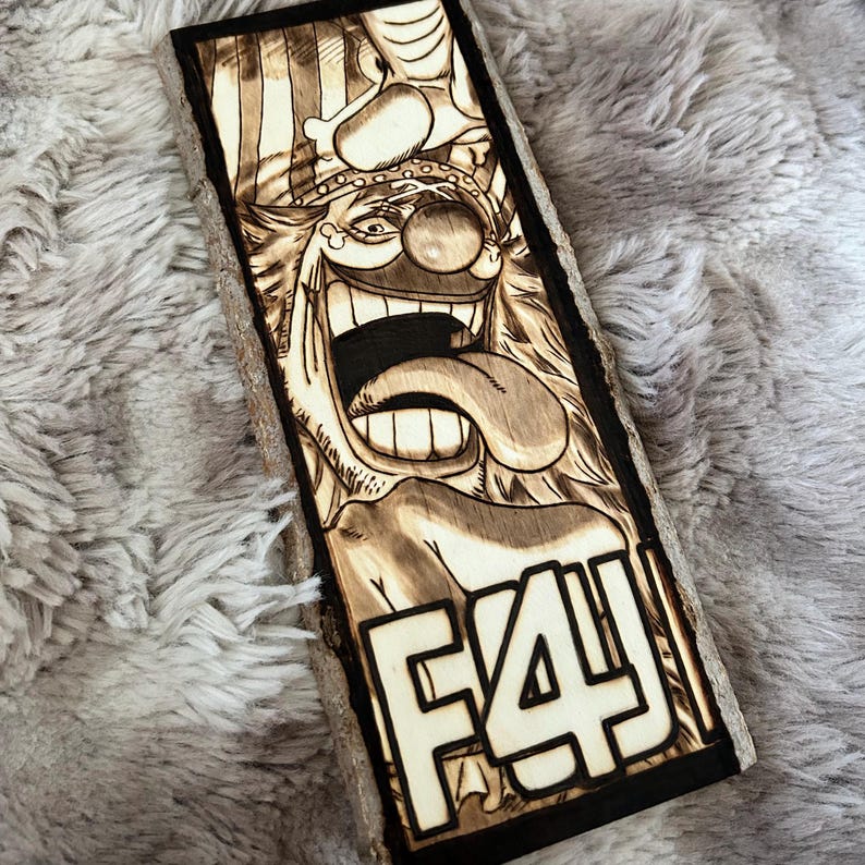 One Piece: Four Emperors With Luffy Gear 5 Original Wood Burned Art - Etsy